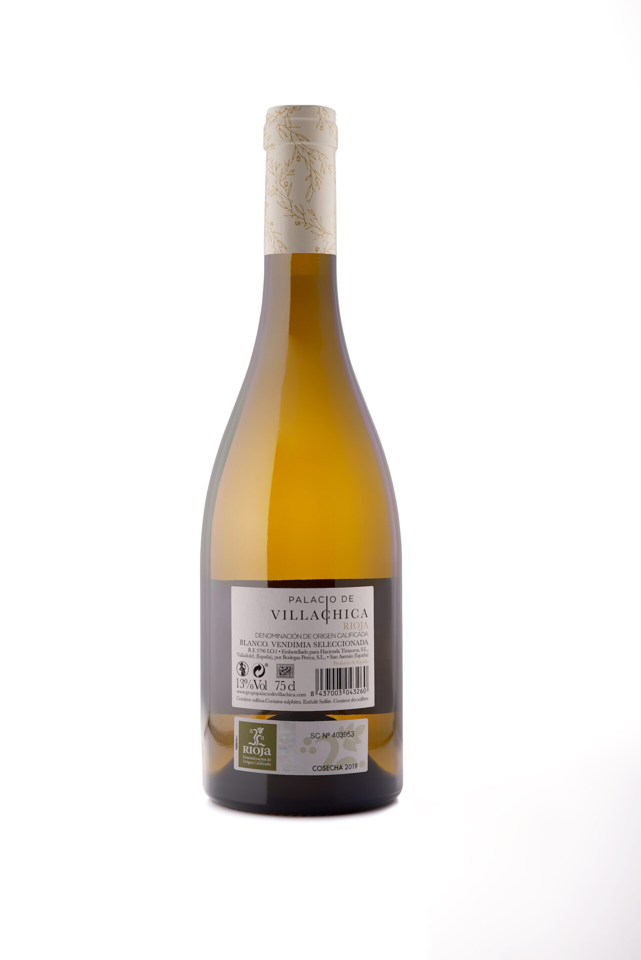 Rioja Blanco Vendimia Seleccionada - Grupo Palacio de Villachica
